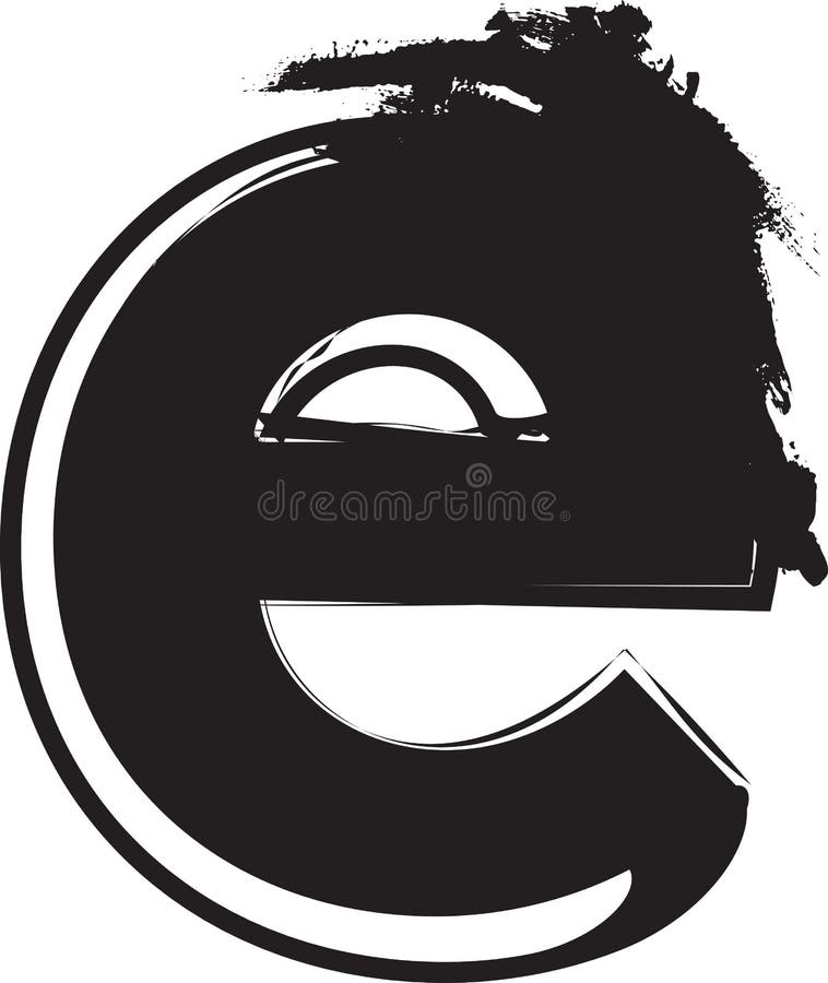 Grunge Font LETTER n stock vector. Illustration of artistic - 102182695