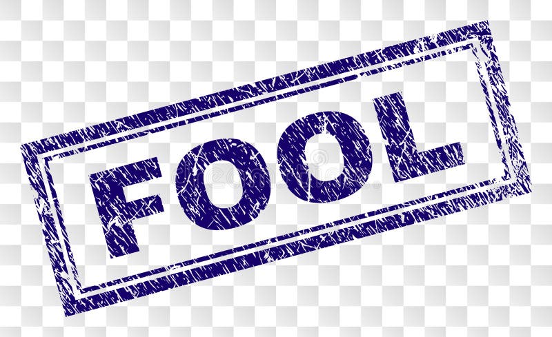 Grunge FOOL Rectangle Stamp Stock Vector - Illustration of nerd ...