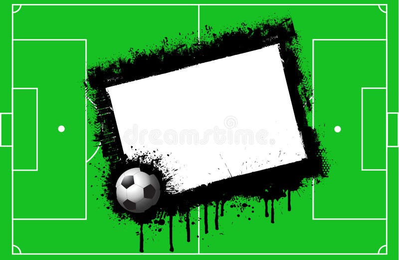 Grunge Football / Soccer Background Stock Vector - Illustration of ...