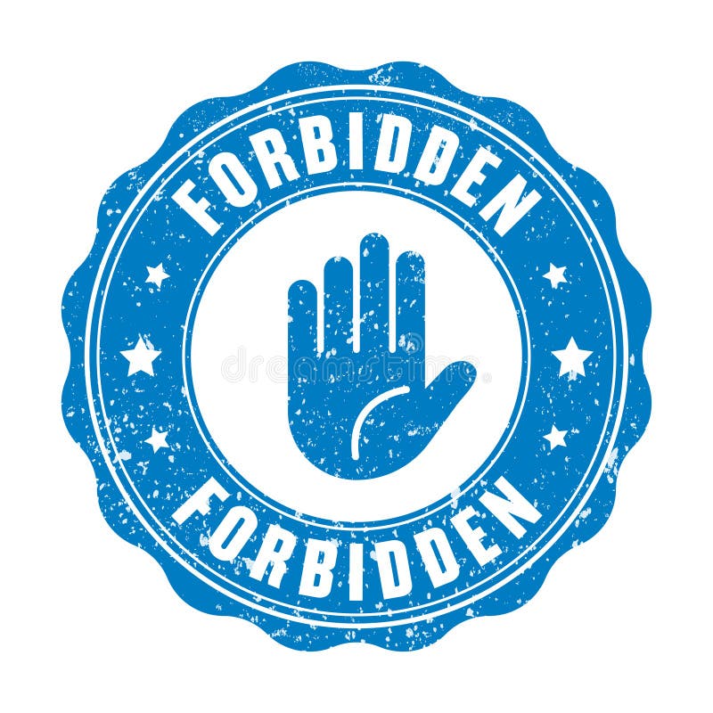 Grunge Forbidden Symbol Isolated on White Background, Stop Forbidden ...