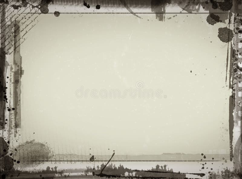 Grunge Frame - Large Distressed Texture . Decorative Vector Vintage ...