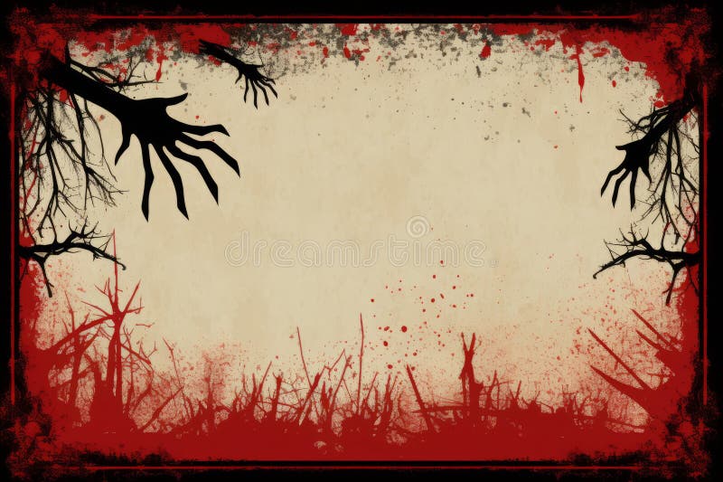Grunge Frame with Blood and Claws on it Stock Illustration ...