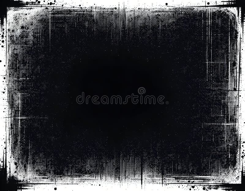 Grunge Frame Design Texture Overlay with Distressed Edges and Details ...