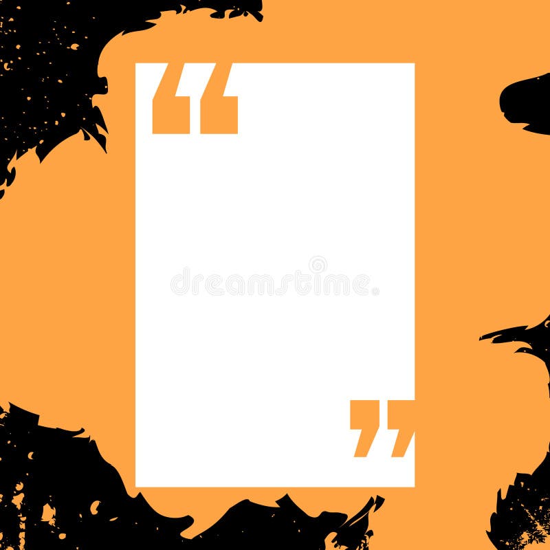 Simple Grungy Orange Quote Vector Background in Vector Stock Vector ...