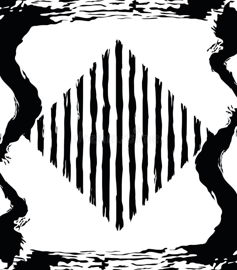 Grunge frame geometric stock vector. Illustration of black - 211700576