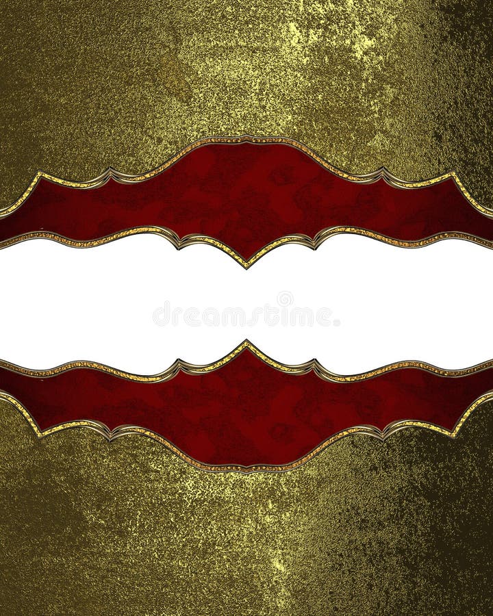 Red Grunge Frame. Template for Design. Copy Space for Ad Brochure or ...