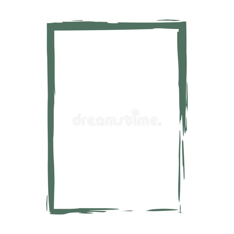 Grunge Frame Shape Icon, Vertical Rectangle Decorative Vintage Border ...