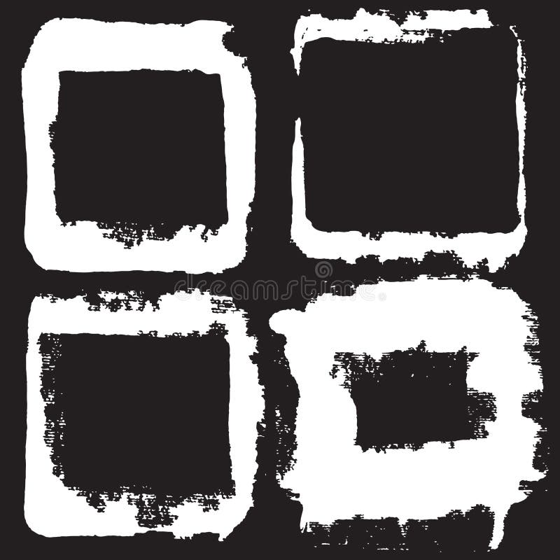 Grunge frame texture set. stock vector. Illustration of faded - 71679571