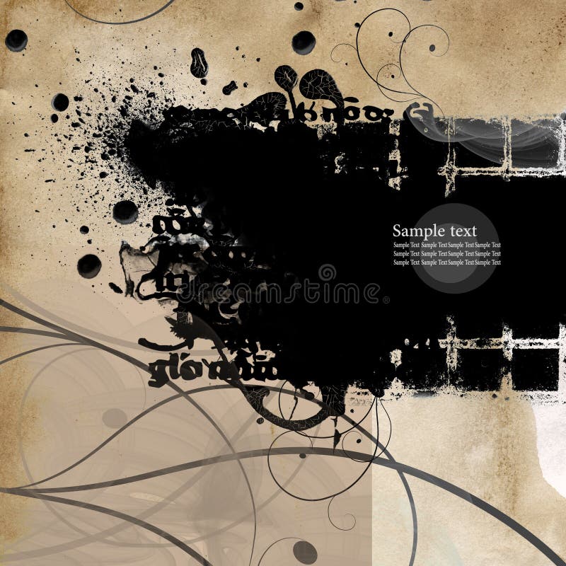 Grunge Frame - Large Distressed Texture . Decorative Vector Vintage ...