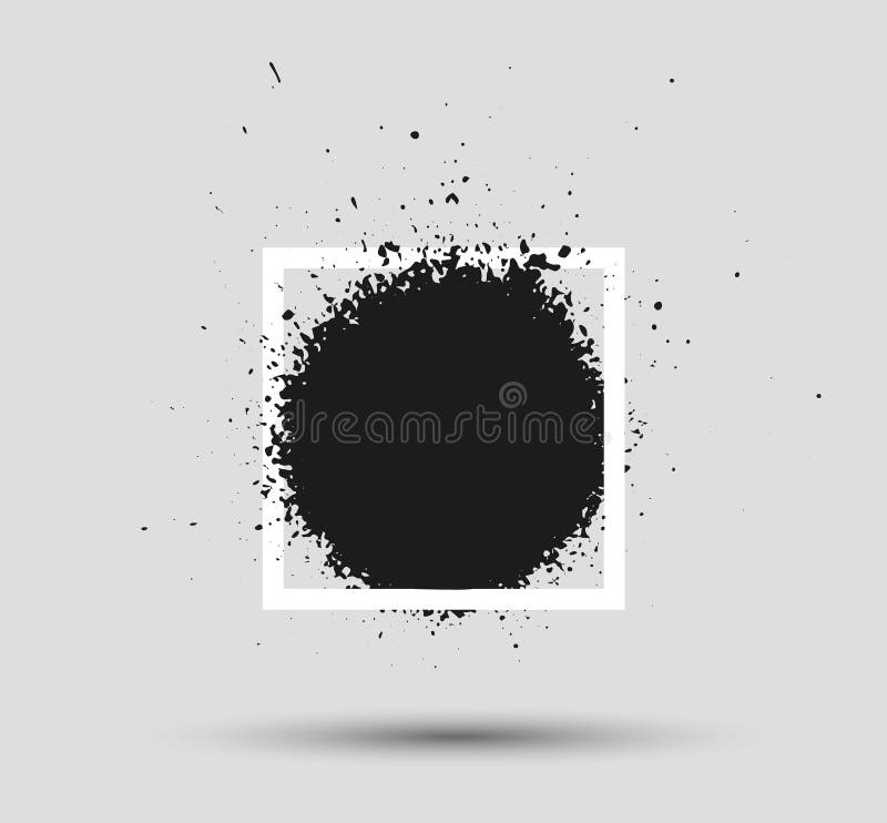 Grunge Frames. Paint Stain Borders Set Stock Vector - Illustration of ...