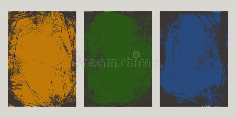 Grunge Frames for Posters. Abstract Overly Dirty Texture. Nostalgic and ...