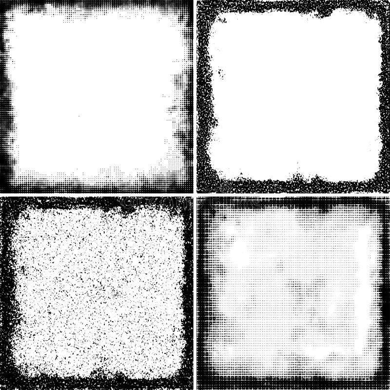 Grunge Frames and Edges Vector Stock Vector - Illustration of ...