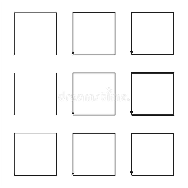 Grunge Frames Vector Set. Borders Set. Set of Design Elements Stock ...