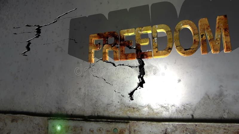 Grunge Freedom Text Falling Concept Stock Footage - Video of freedom ...