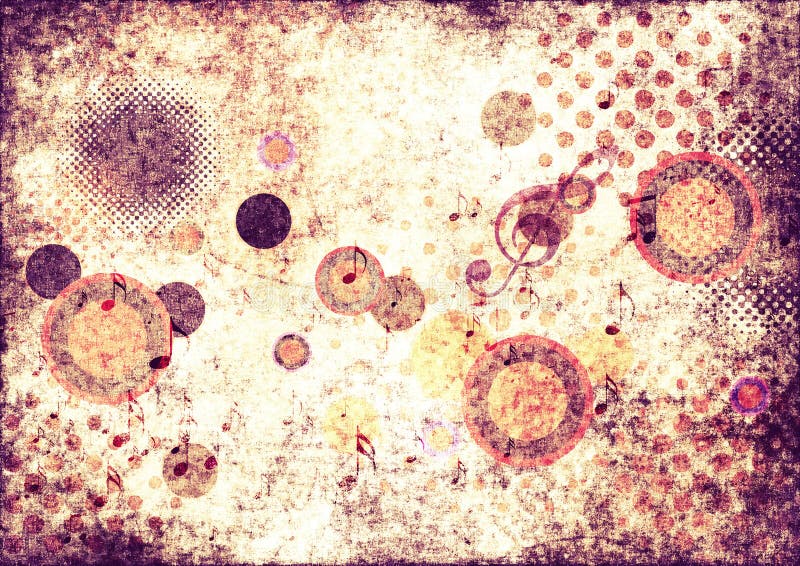 Grunge Funky Music Background Stock Illustration - Illustration of ...