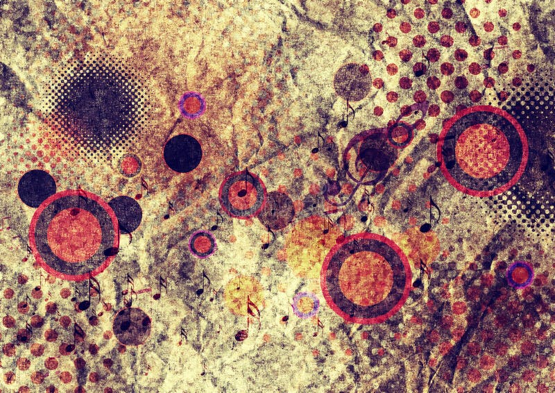 Grunge Funky Music Background Stock Illustration - Illustration of club ...