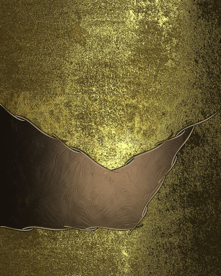 Grunge Gold Background with Abstract Elements. Element for Design ...