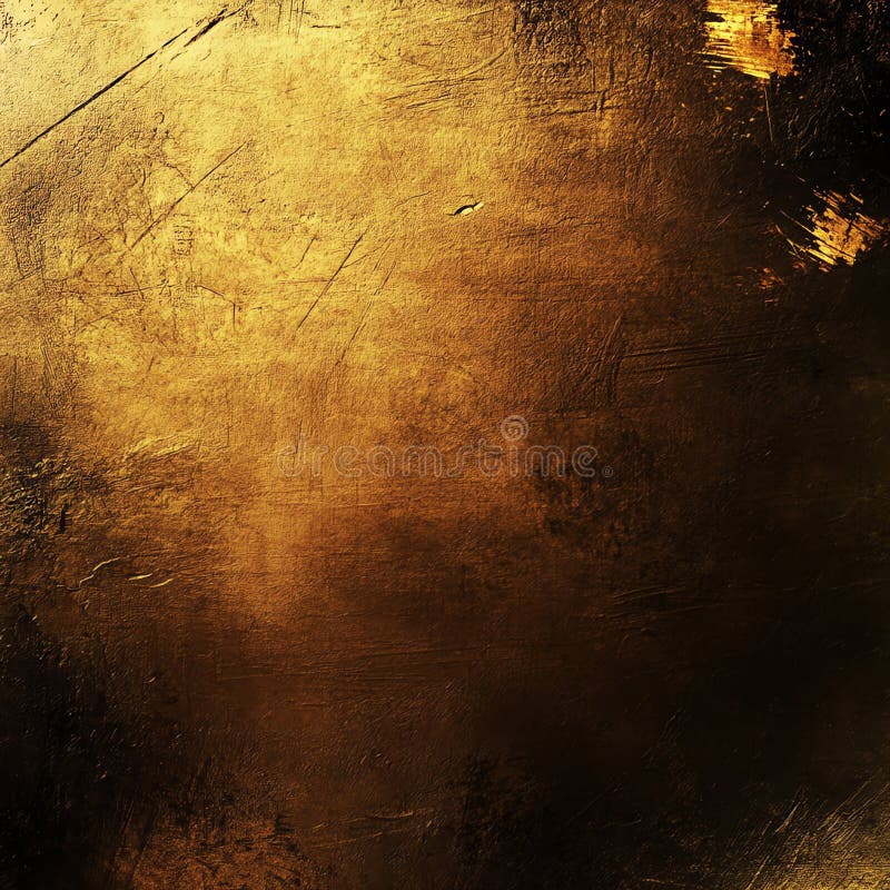 Grunge Gold Textured Background with Plenty of Space for Text Stock ...