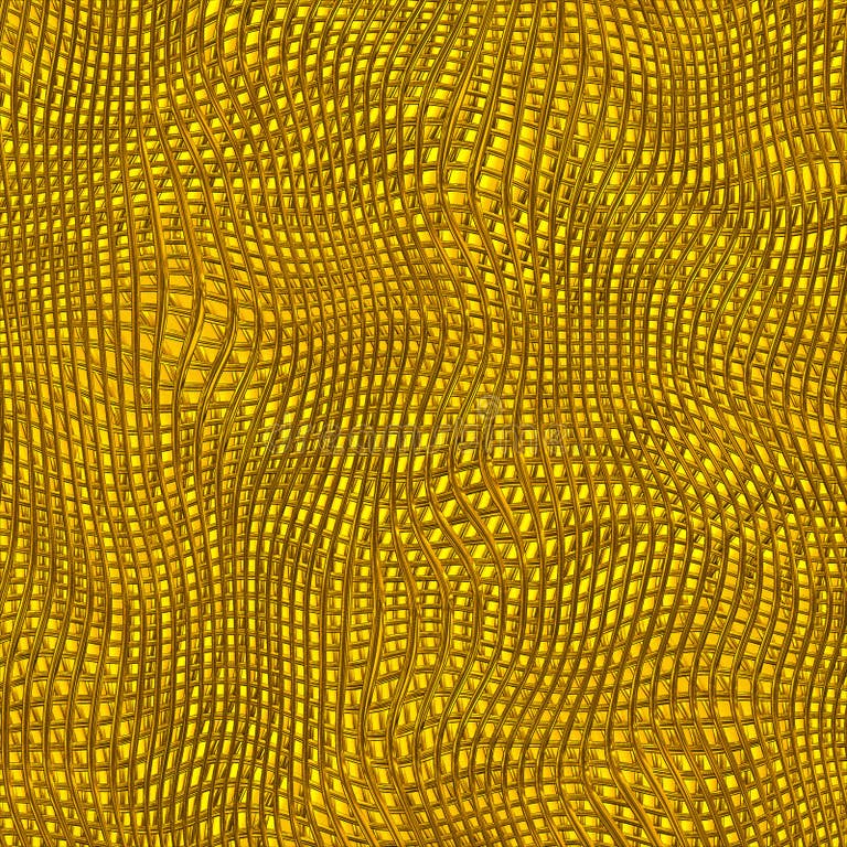 Grunge Golden Fishnet Pattern Stock Illustration - Illustration of ...