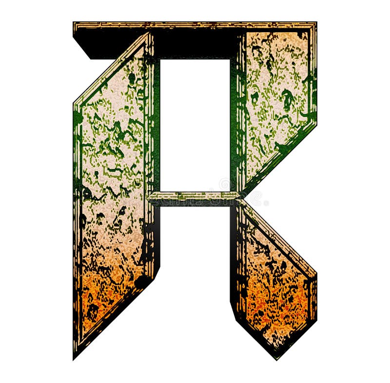 Grunge Gothic Decorative Font. Medieval Custom Lettering. Stock ...