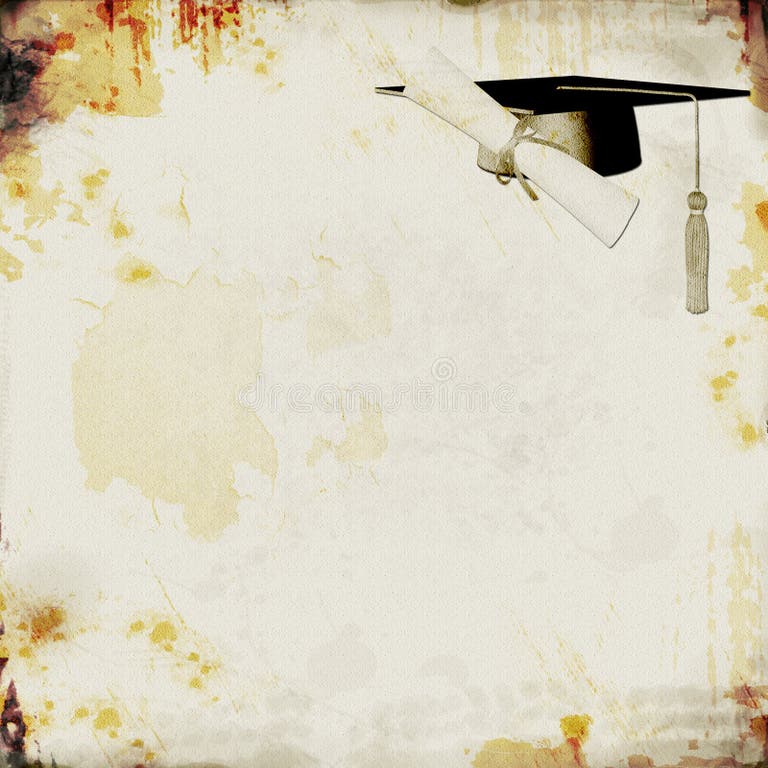 Grunge Graduation Background Stock Illustration - Illustration of ...