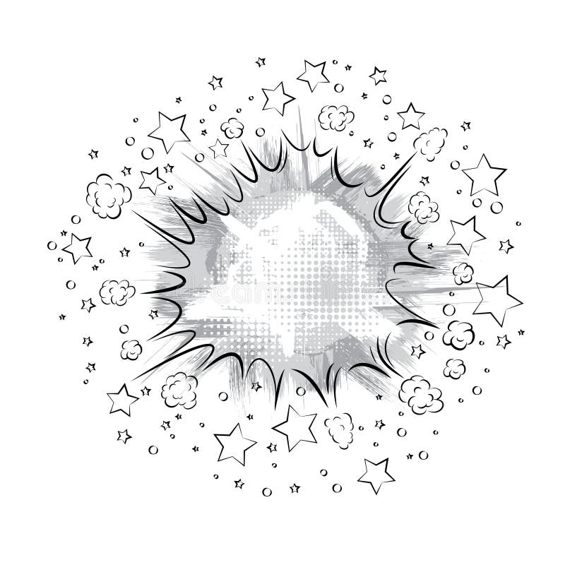 Gray Explosion Background stock illustration. Illustration of large ...