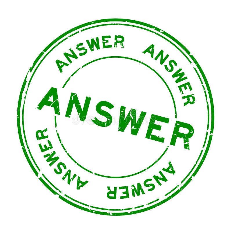 Grunge Red Answer Word Round Rubber Stamp on White Background Stock ... Grunge Red Answer Word Round Rubber Stamp on White Background Stock ...