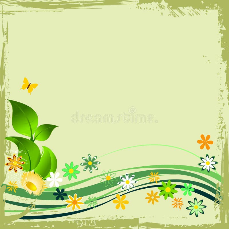 930+ Green grunge floral frame Free Stock Photos - StockFreeImages