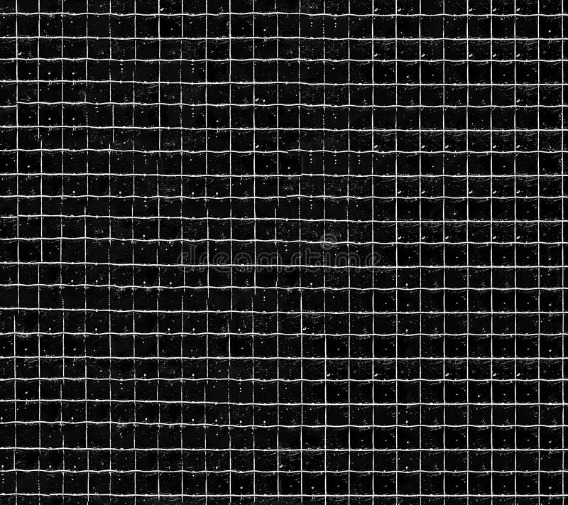 Grunge Grid on a Black Background. White Line Pattern Table Stock Image ...