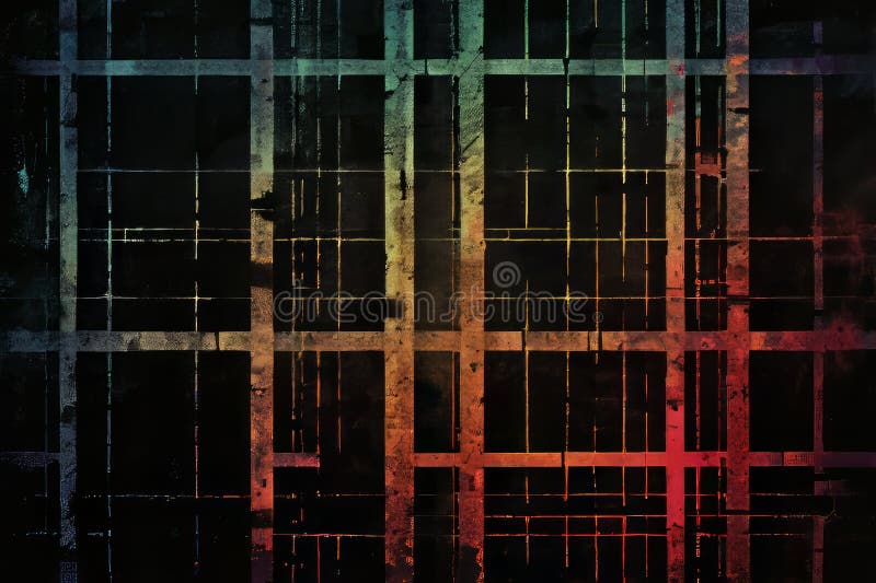 Grunge Grid Cut a Distressed Grid Like Digital Cut with Pixelate Stock ...