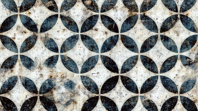 Grunge Grunge Geometric Pattern Showing a Worn Retro Design Stock Image ...