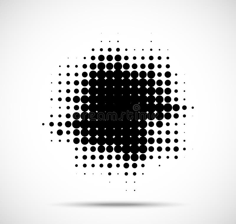 Grunge Halftone Frame. Circle Dots Background. Spotted Abstract Texture ...