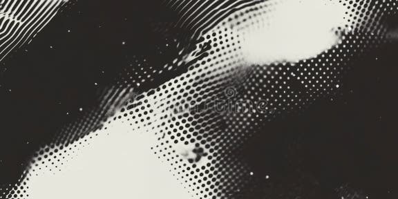 Grunge Halftone Texture with Distorted Dots Creating an Abstract Effect ...