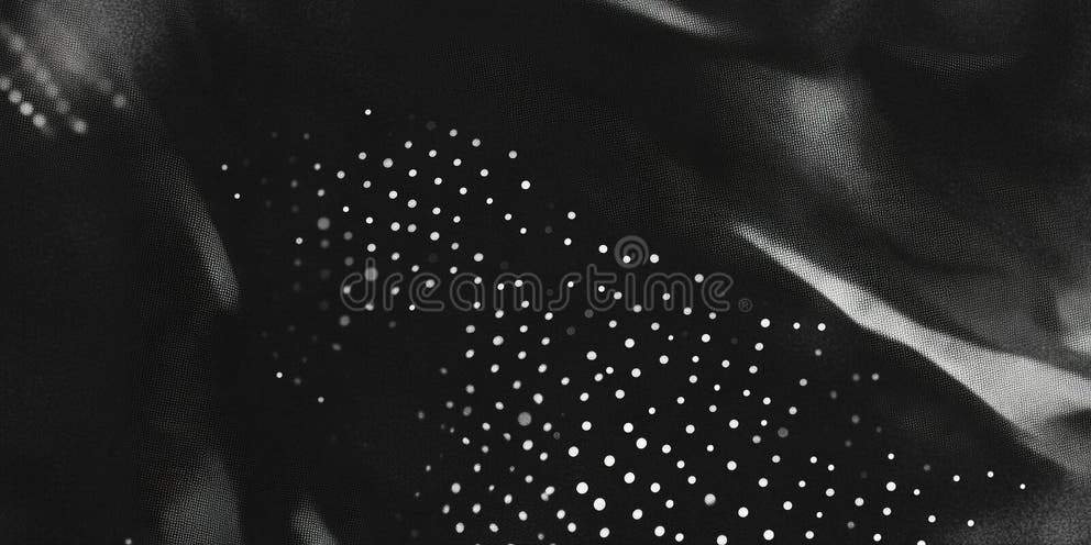 Grunge Halftone Texture with Fading Dots on a Dark Background Stock ...