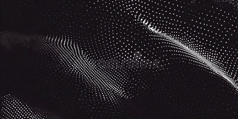 Grunge Halftone Texture with Low Contrast Dots on a Subtle Black ...