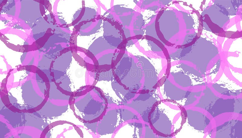 Grunge Hand Drawn Circles Geometry Fabric Print. Circular Stain ...