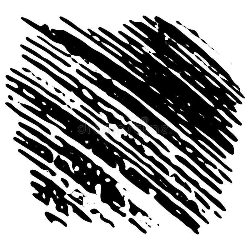 Grunge Hand Drawn Paint Stroke. Brush Scribble Vector Illustration ...