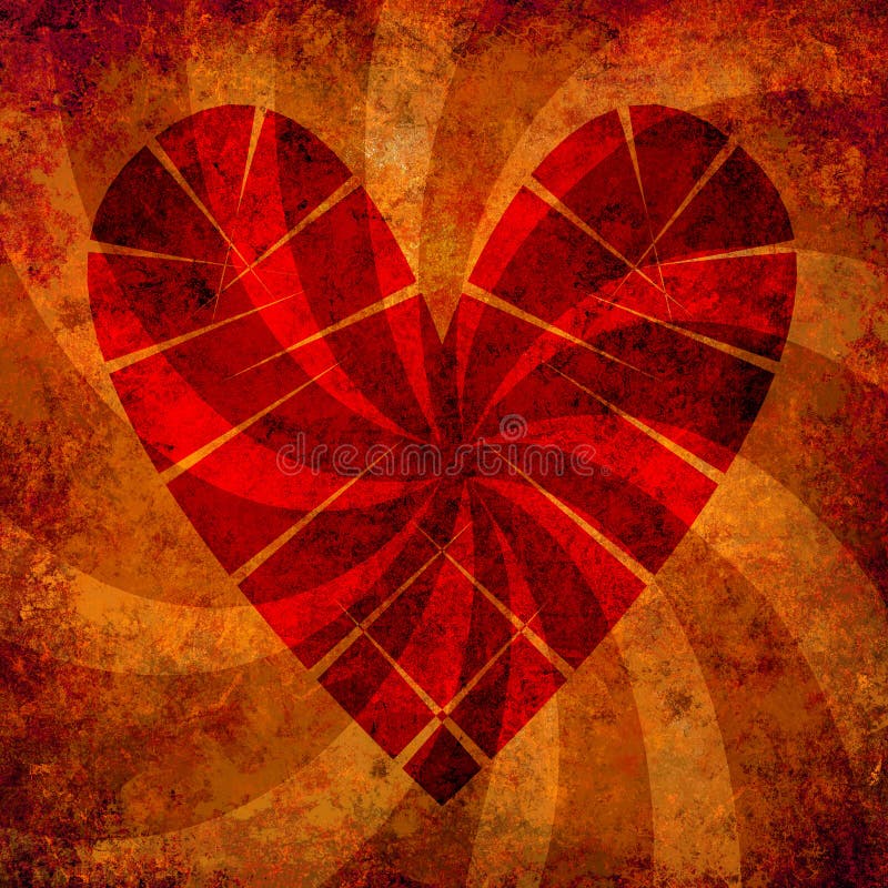 Orange Grunge Background with Sun Rays and Stars Stock Illustration ...