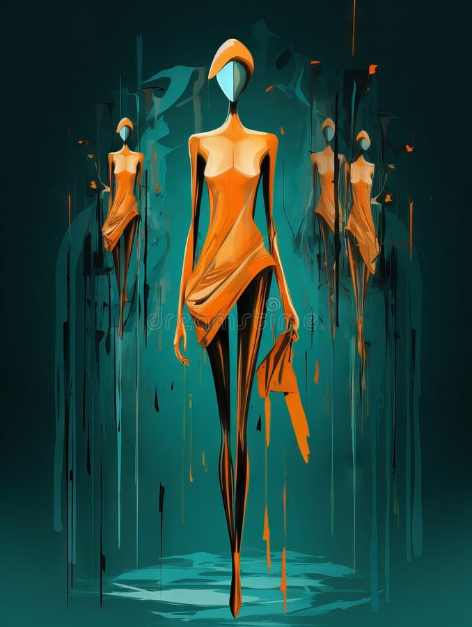 Grunge high fashion stock illustration. Illustration of edgy - 289863909