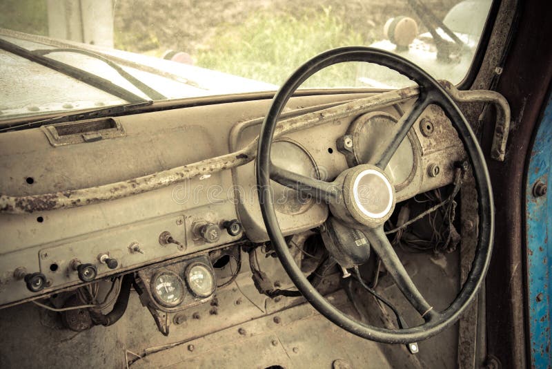Grunge and High Rusty Elements of Old Luxury Car Stock Photo - Image of ...