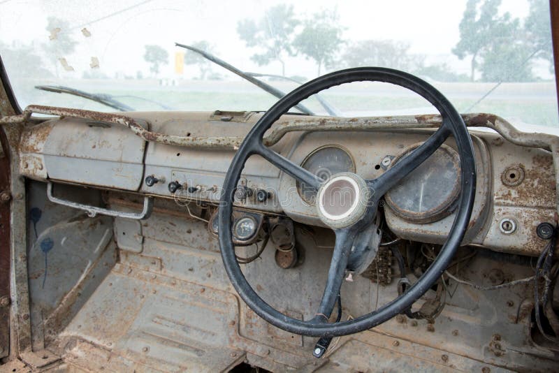 Grunge and High Rusty Elements of Old Luxury Car Stock Photo - Image of ...