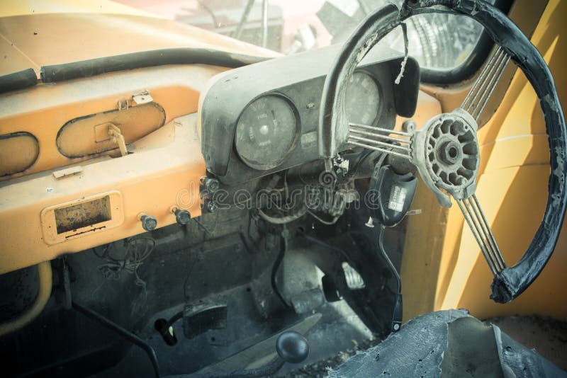 Grunge and High Rusty Elements of Old Luxury Car Stock Image - Image of ...