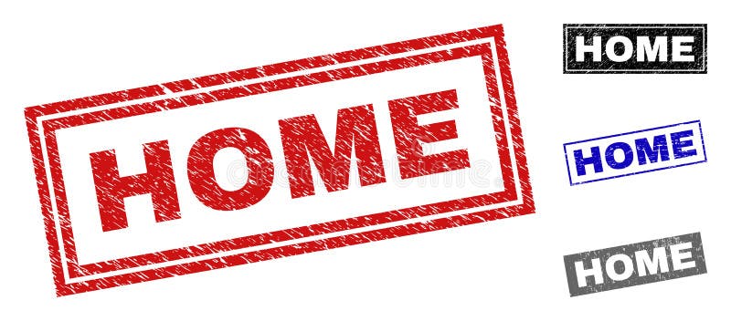 Grunge HOME DEPOT Textured Rectangle Watermarks Stock Vector ...