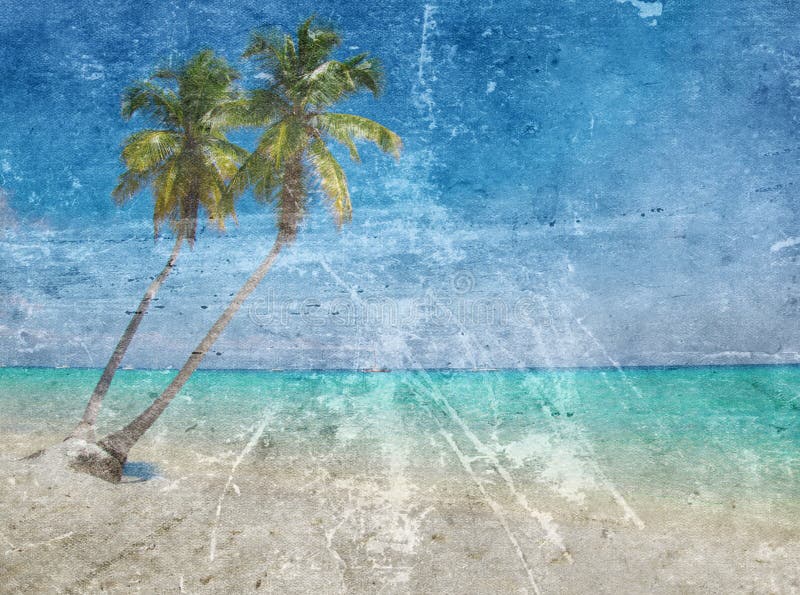 Grunge beach stock photo. Image of serene, retro, sand - 269186694