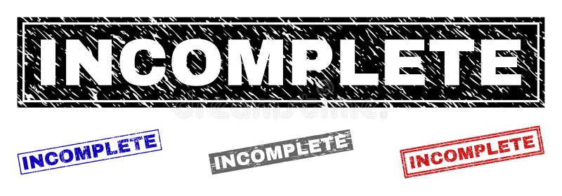 Grunge Red Incomplete Word Round Rubber Stamp on White Background Stock ...