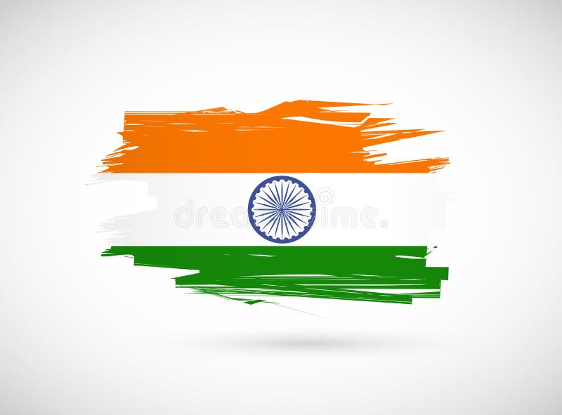 Flag of India- abstract stock illustration. Illustration of pride ...