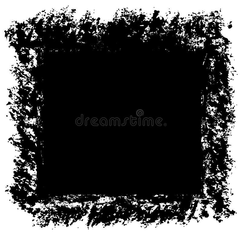 Grunge Ink Square Frame stock illustration. Illustration of design ...