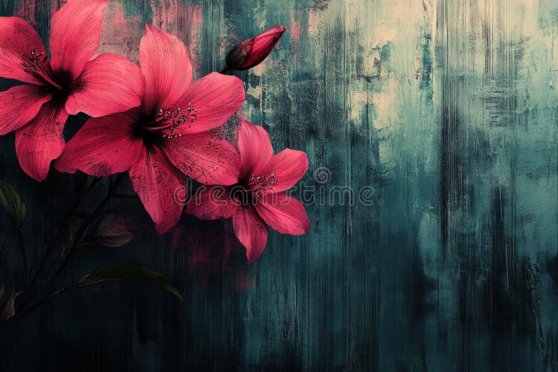 A Grunge-inspired Spring Design, Textured and Artistic, Creative Theme ...