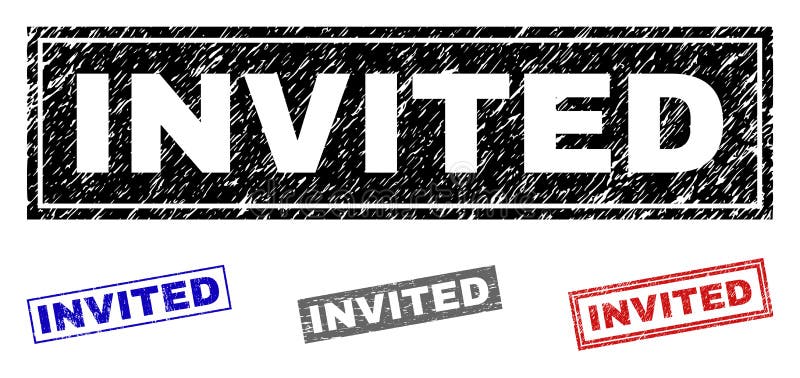 You re invited stamps stock vector. Illustration of scratched - 30893939