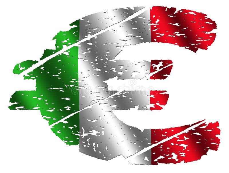 Italian euro sign stock vector. Illustration of italian - 2345069